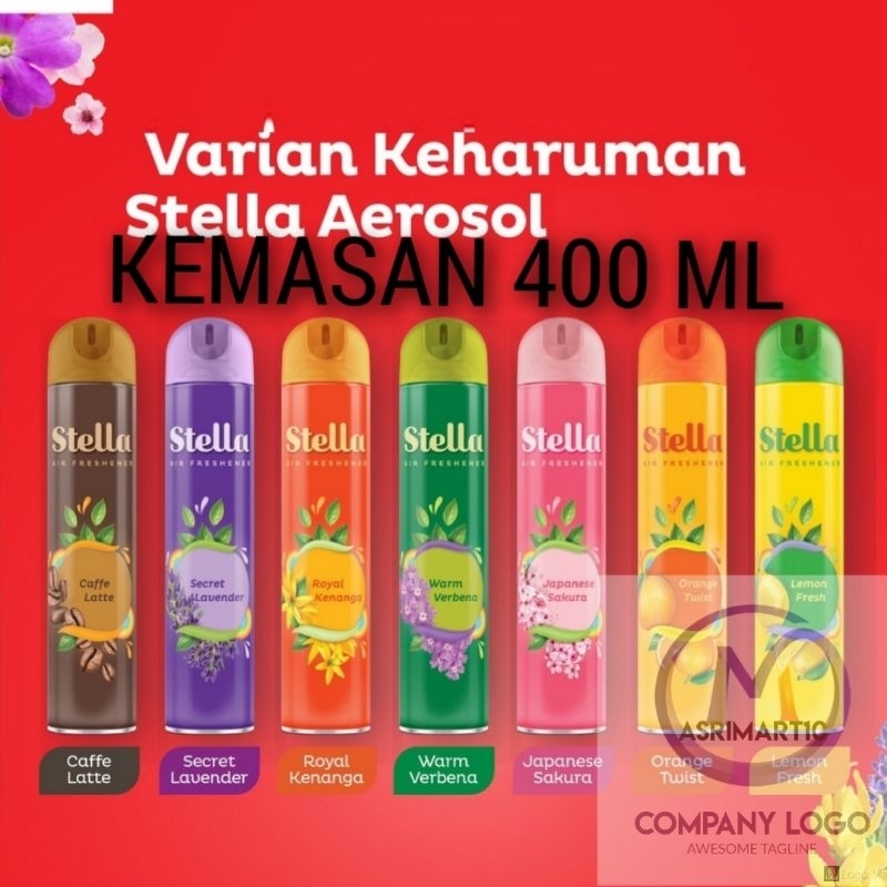 Jual Stella aerosol freshner Pengharum Ruangan 400 ml/ Stella Semprot Pengharum Ruangan 400 ml ...