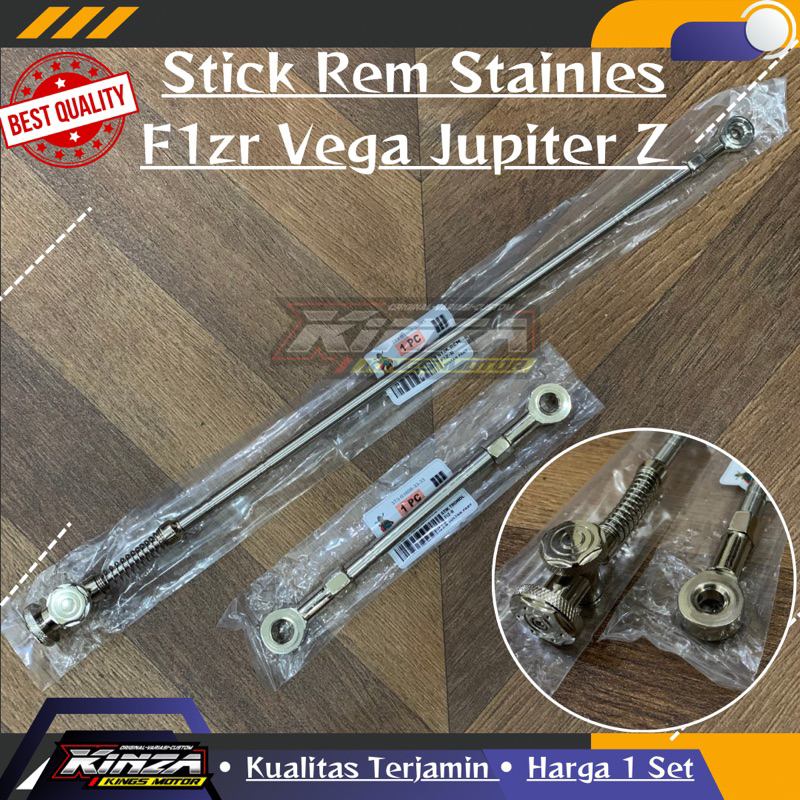 Jual Kinza Stick Rem Stainless F1rz Vega Jupiter Z MX OLD Harga 1 Set ...