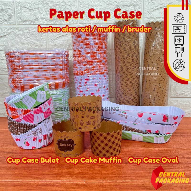 Jual Paper Cup Case alas Roti / Muffin / Bruder / Cup Kertas Roti Anti ...