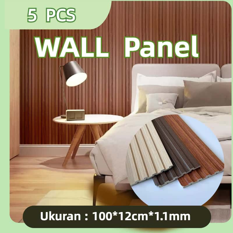 Jual 1/5 PCS Wpc Wall Panel 1 Meter/ Wall Panel Dinding Kamar Tidur ...
