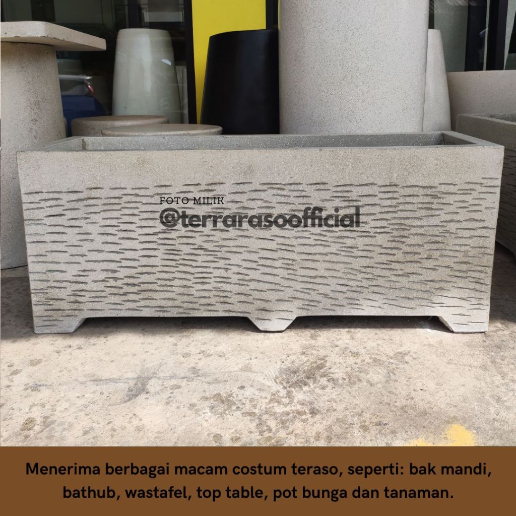 Jual POT PLANTER PERSEGI PANJANG / POT PLANTER TERASO UNIK/ POT PLANTER ...