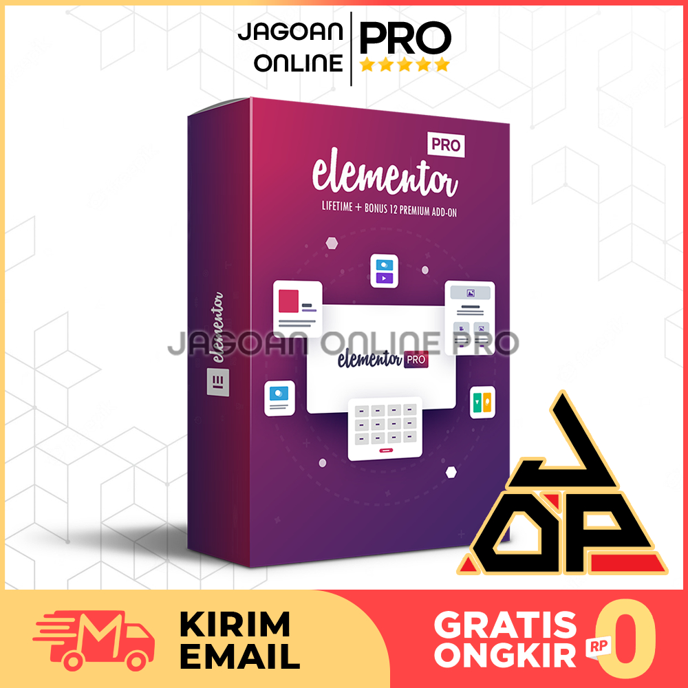 Jual ELEMENTOR PRO Lifetime + Free Update Selamanya Unlimited Website Web Domain Wordpress ...