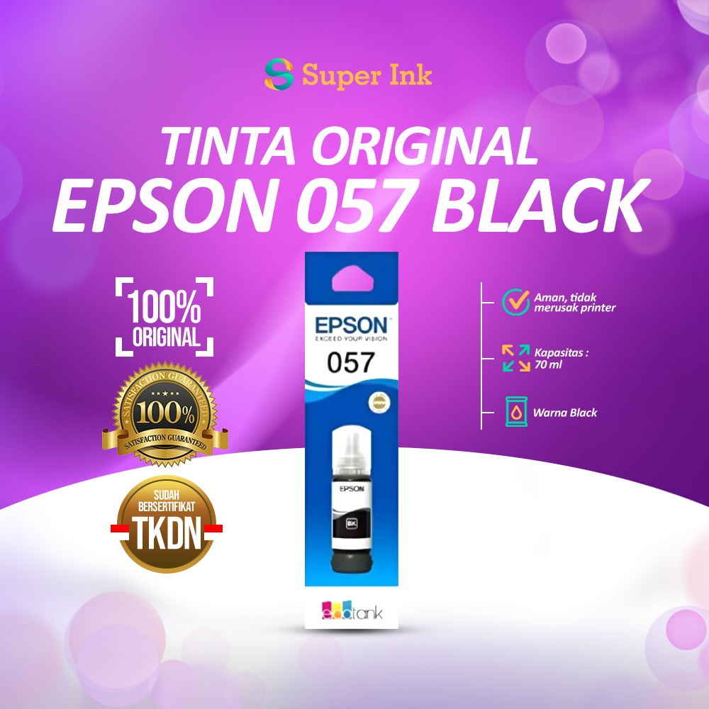 Jual TINTA EPSON 057 ORIGINAL warna C M Y K Lc Lm untuk PRINTER L8050 ...