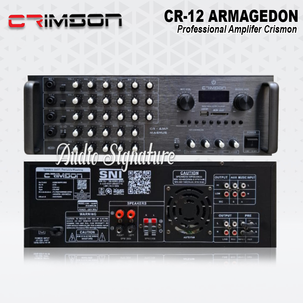 Jual Amplifier Ampli CRIMSON CR AMP MAGNUS 2 x 250 Watt Original | Shopee Indonesia