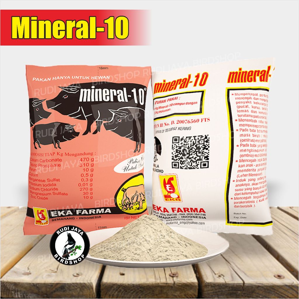 Jual MINERAL10 MINERAL-10 BABI 1 KG EKA FARMA PREMIX PAKAN MAKANAN ...