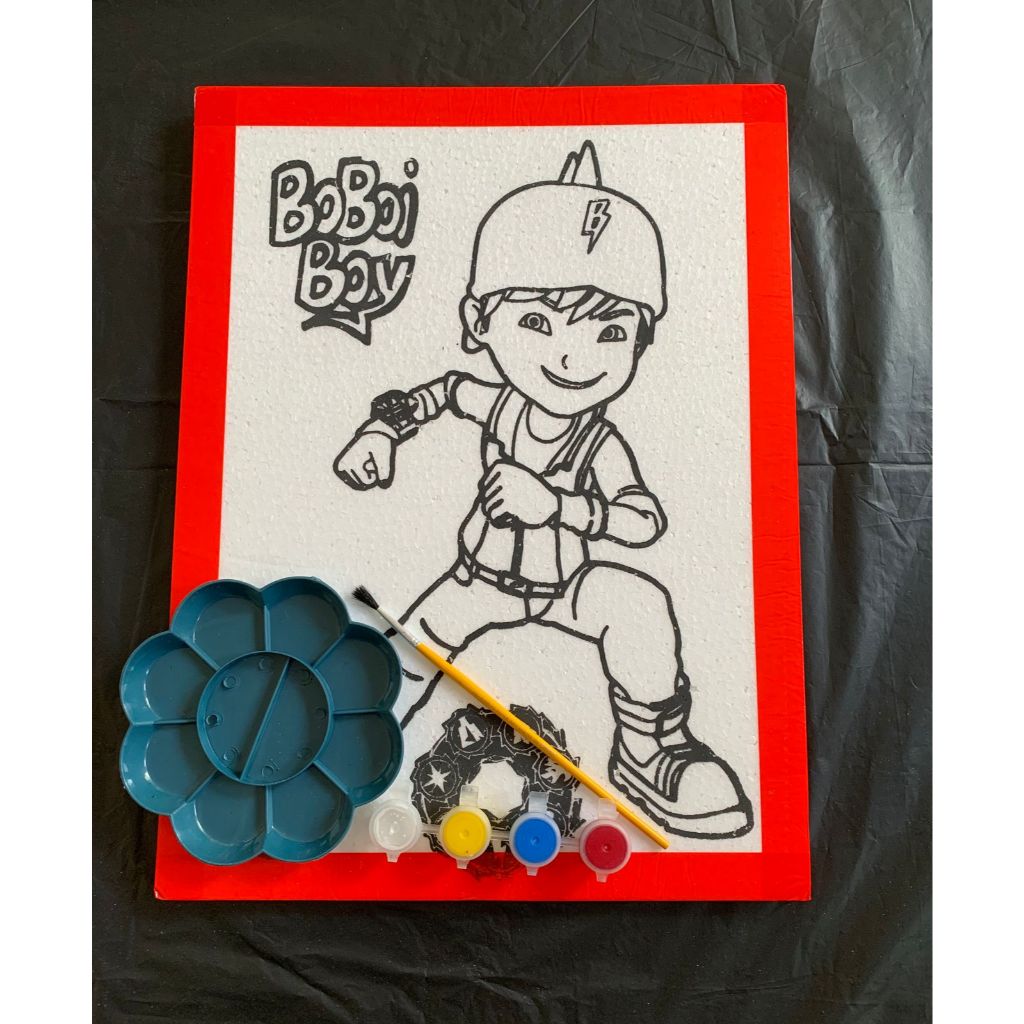 Jual Paket Mewarnai Sterofoam Lukis 30x40 Set Lengkap / Paket Lukis uk ...