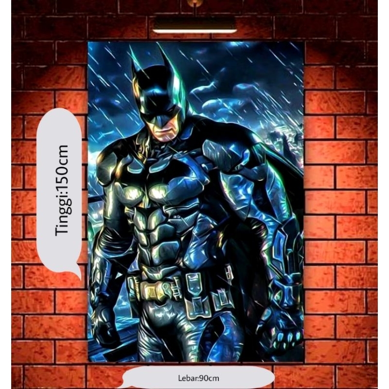 Jual Poster dinding Batman Tinggi 150cm lebar 90cm bahan korea | Shopee ...