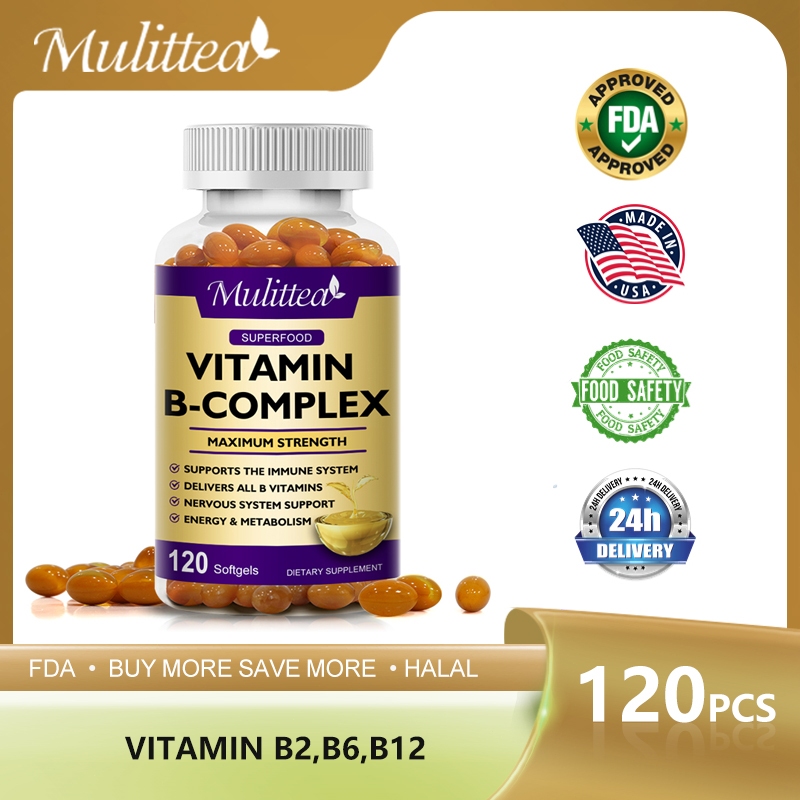 Jual Mulittea Vitamin B Complex (B2,B6,B12,Coq10) Capsule 120PCS ...