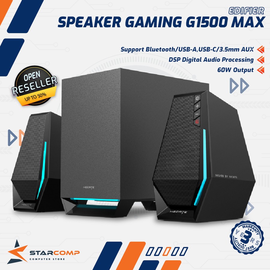 Jual Edifier G1500 MAX - Multimedia 2.1 Desktop Gaming Speaker with RGB ...
