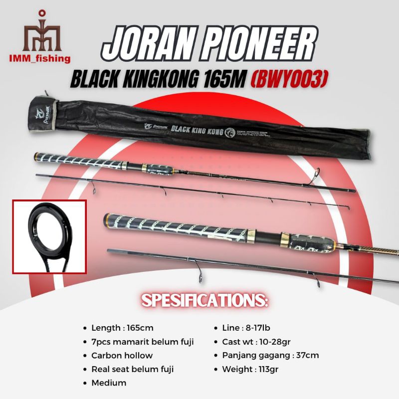 Jual JORAN PIONEER BLACK KING KONG | Tongkat Pancing | Fishing Rod | Shopee Indonesia