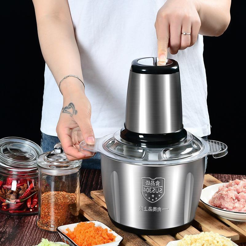 Jual Top100 - Food Chopper Stainless 2L Blender Makanan Daging Buah ...