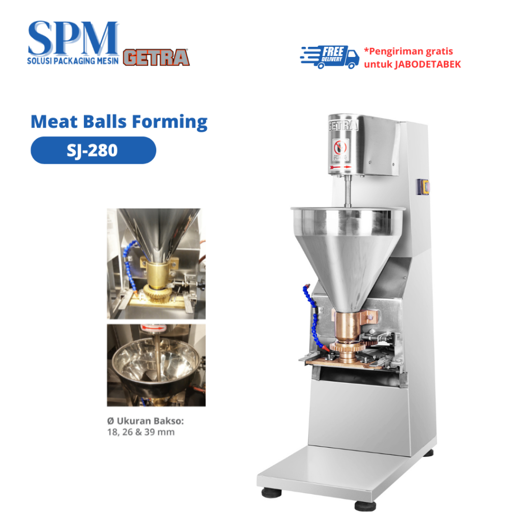 Jual Getra SJ 280 Meat Balls Forming Machine Mesin Pencetak Bakso ...