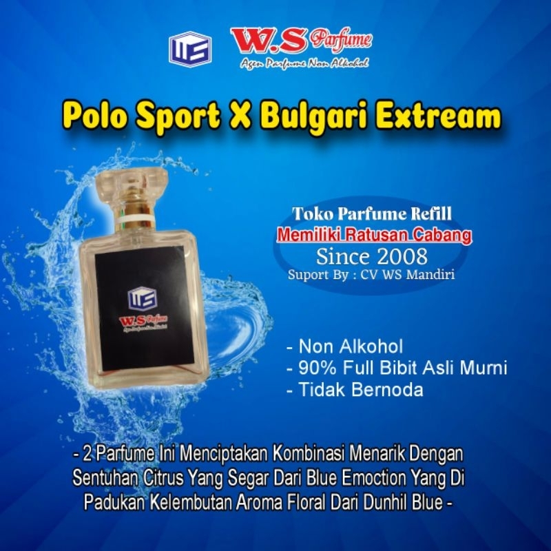 Jual PARFUME MIX TAHAN LAMA POLO SPORT X BULGARI EXTREME VIRAL PARFUM ...