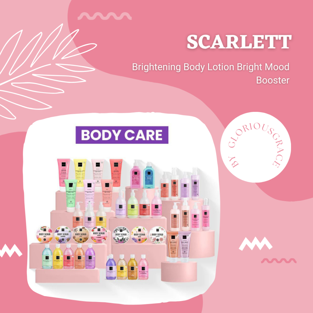 Jual Scarlett Whitening New! Fragrance Brightening Body Lotion Bright ...