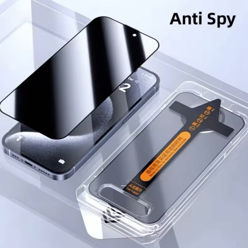 Jual Samsung Tempered Glass Clear/Privacy Glossy Auto Align Tech Anti Gores Screen Protector ...