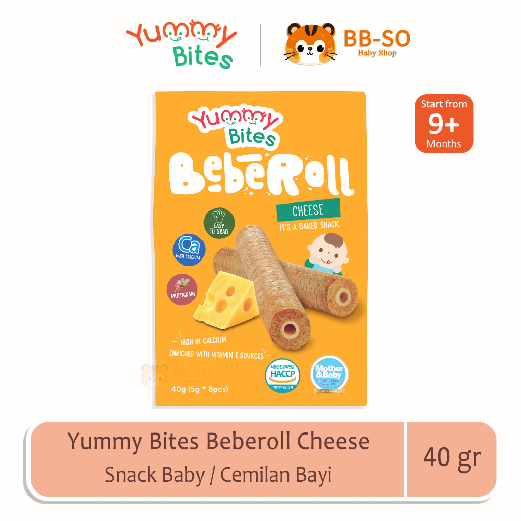 Jual Yummy Bites Beberoll Cheese 40gr Snack Baby/ Cemilan bayi | Shopee ...