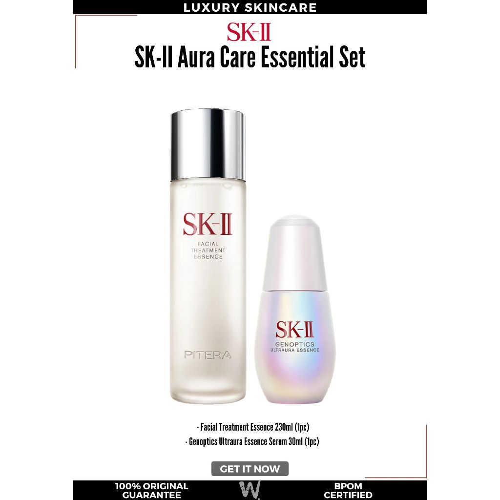 Jual SK-II Pitera Series Aura Care Essential Set ( SKII SK-II Facial Treatment Essence 230ml ...