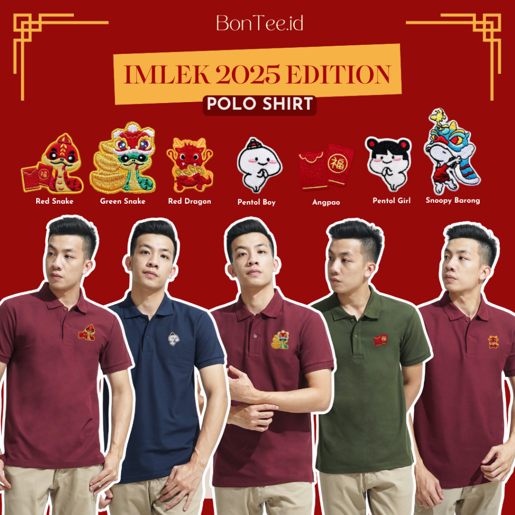Jual POLO - IMLEK 2025 EDITION - Baju Kaos Kerah Atasan Bordir Patch ...