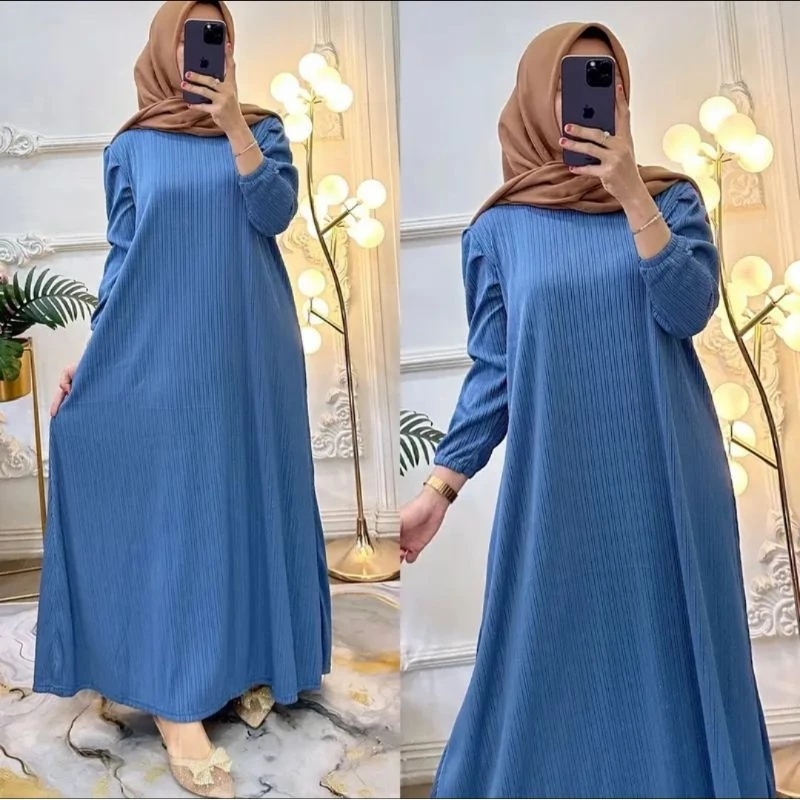 Jual Gamis Soraya Rempel Tangan Knit Condru Gamis Muslimah Terlaris ...