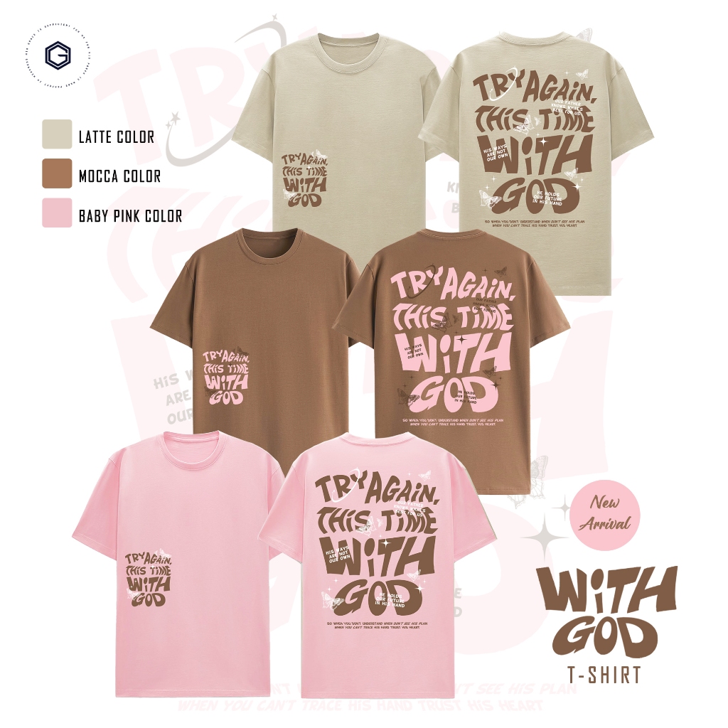 Jual Grace Apparel With God Kaos Rohani Gereja Kristen | Shopee Indonesia
