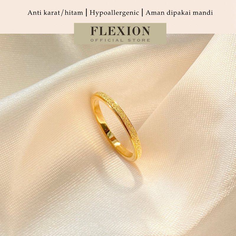 Jual Flexion - Cincin Pasangan Bling Titanium Anti Karat/Hitam/Luntur ...