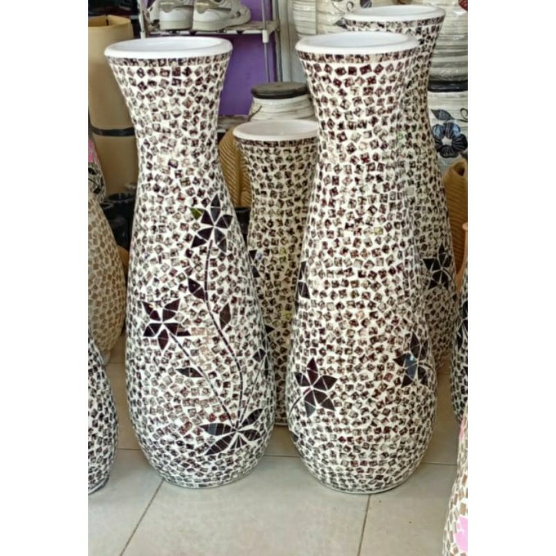 Jual VAS BUNGA / GUCI GERABAH / GUCI KERAMIK T80CM | Shopee Indonesia
