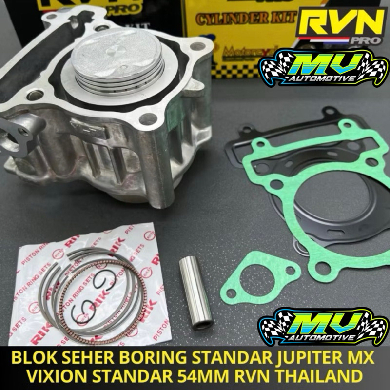 Jual RVN BLOK BLOCK SEHER BORING KOMPLIT ISI PISTON KIT JUPITER MX 135 CC BLOK SEHER ASSY 5YP ...