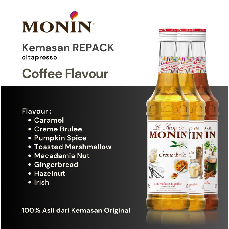 Jual REPACK - Monin All Varian Syrup / Coffee Flavour [30, 50, 100] g ...