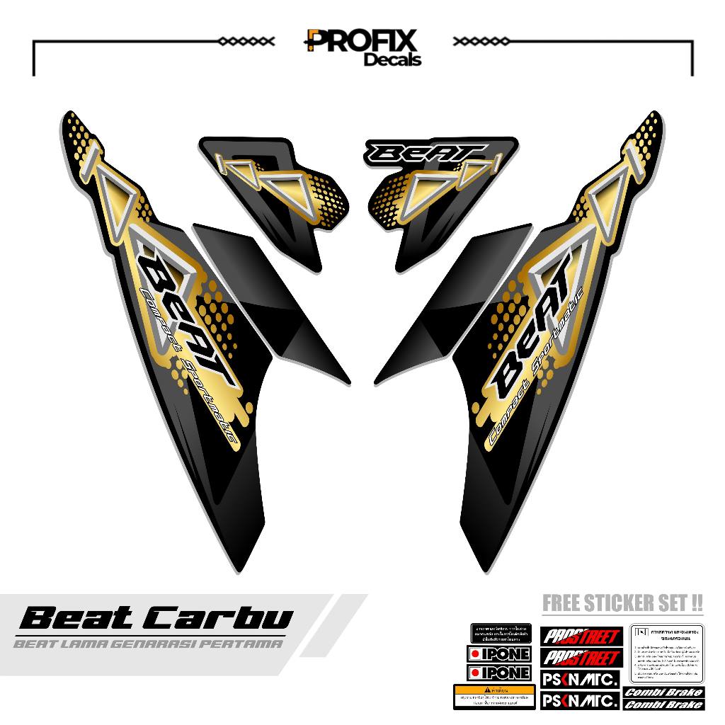 Jual STRIPING BEAT CARBU NEW MOTIF 11 STICKER BEAT LAMA-KARBU-RARE ...