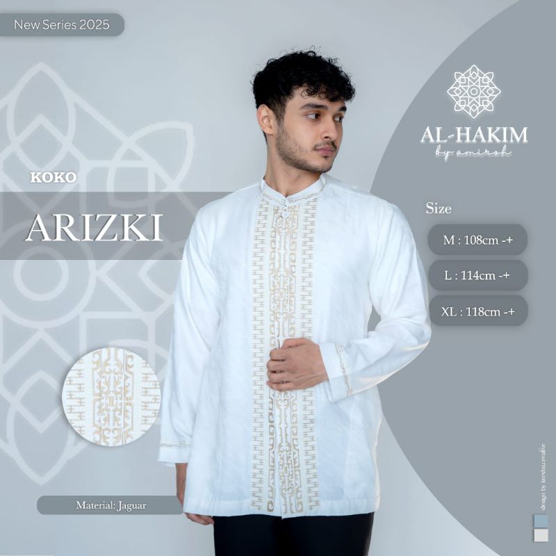 Jual Baju Koko Putih Lengan Panjang Original by Al Hakim | Shopee Indonesia