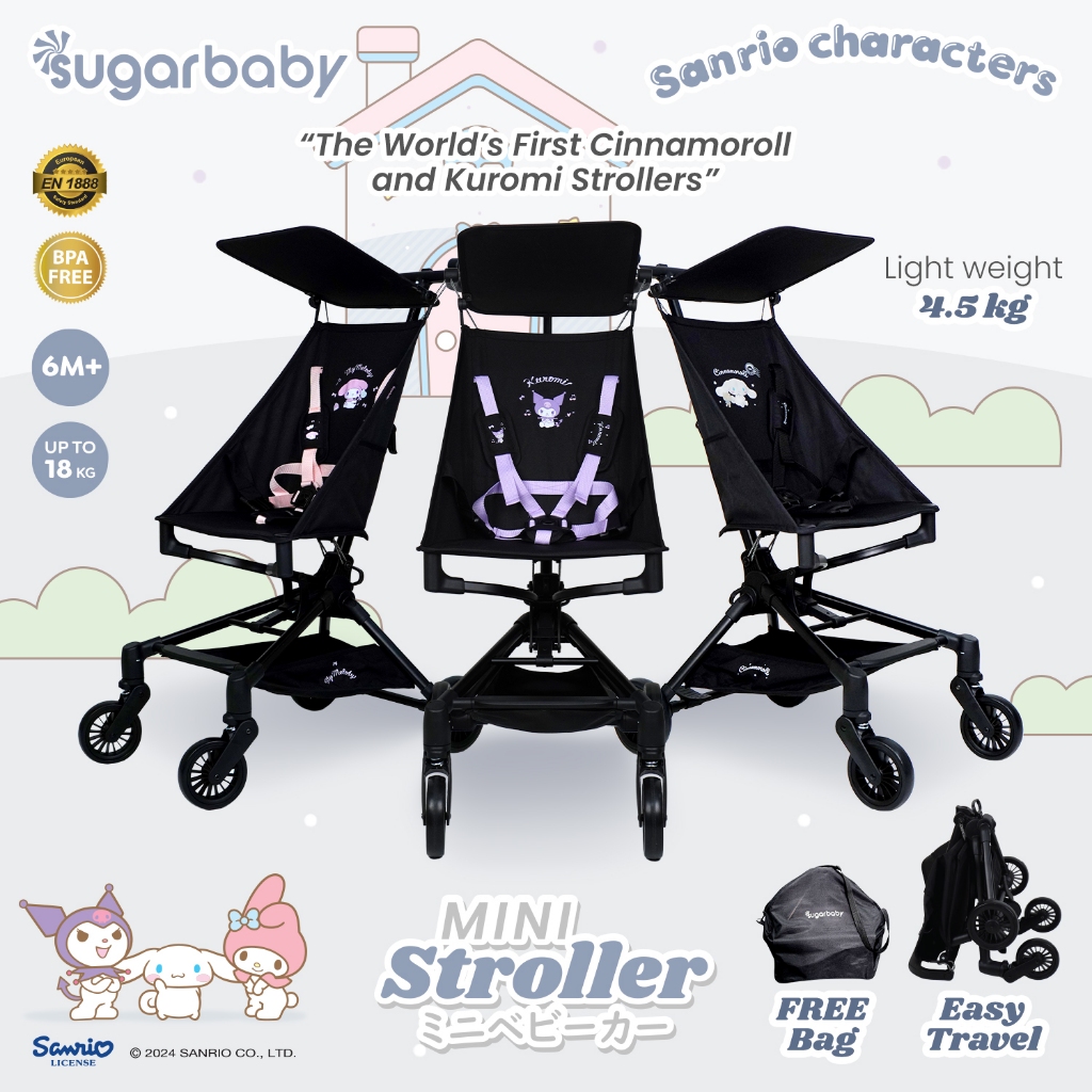 Jual Sugarbaby Mini Stroller Sanrio Collection/Kereta Dorong Bayi Lipat ...
