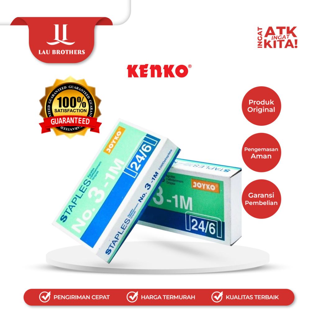 Jual KENKO ISI STAPLES NO.3 (1BOX) | Shopee Indonesia