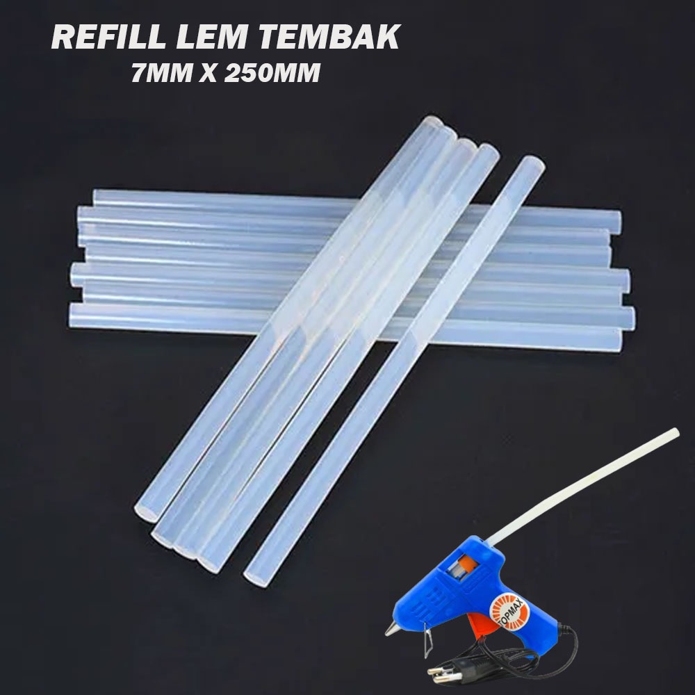 Jual Lem Bakar Lem Stik Isi Lem Tembak Melt Glue Stick 25cm ATJ ...