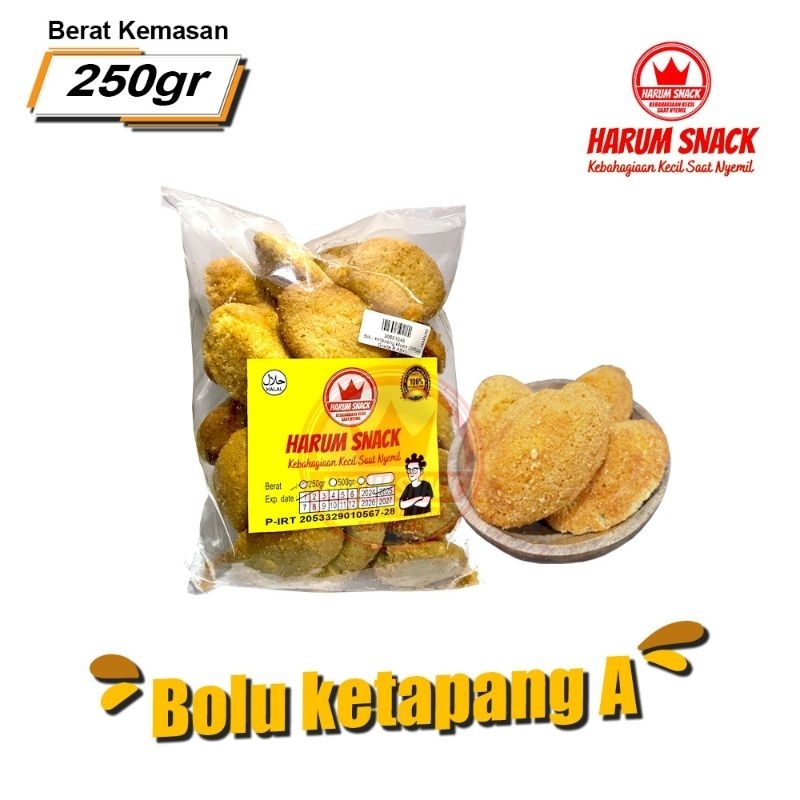 Jual BOLU KETAPANG GRADE A 250 GRAM [Harum Snack Official] SNACK KILOAN ...