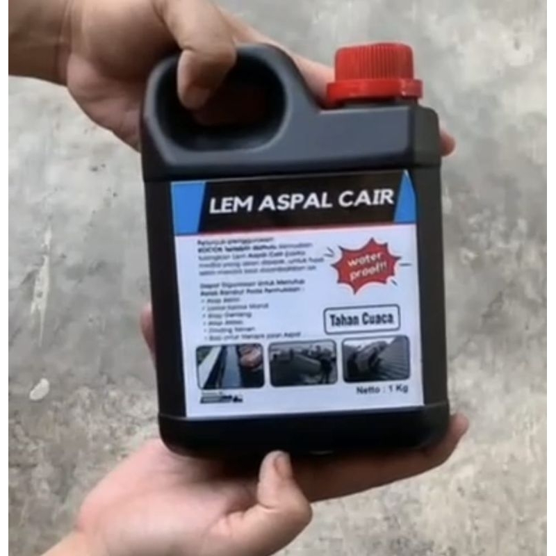 Jual Lem Aspal cair kuat anti rembes bocor talang kolam 1 kg | Shopee ...