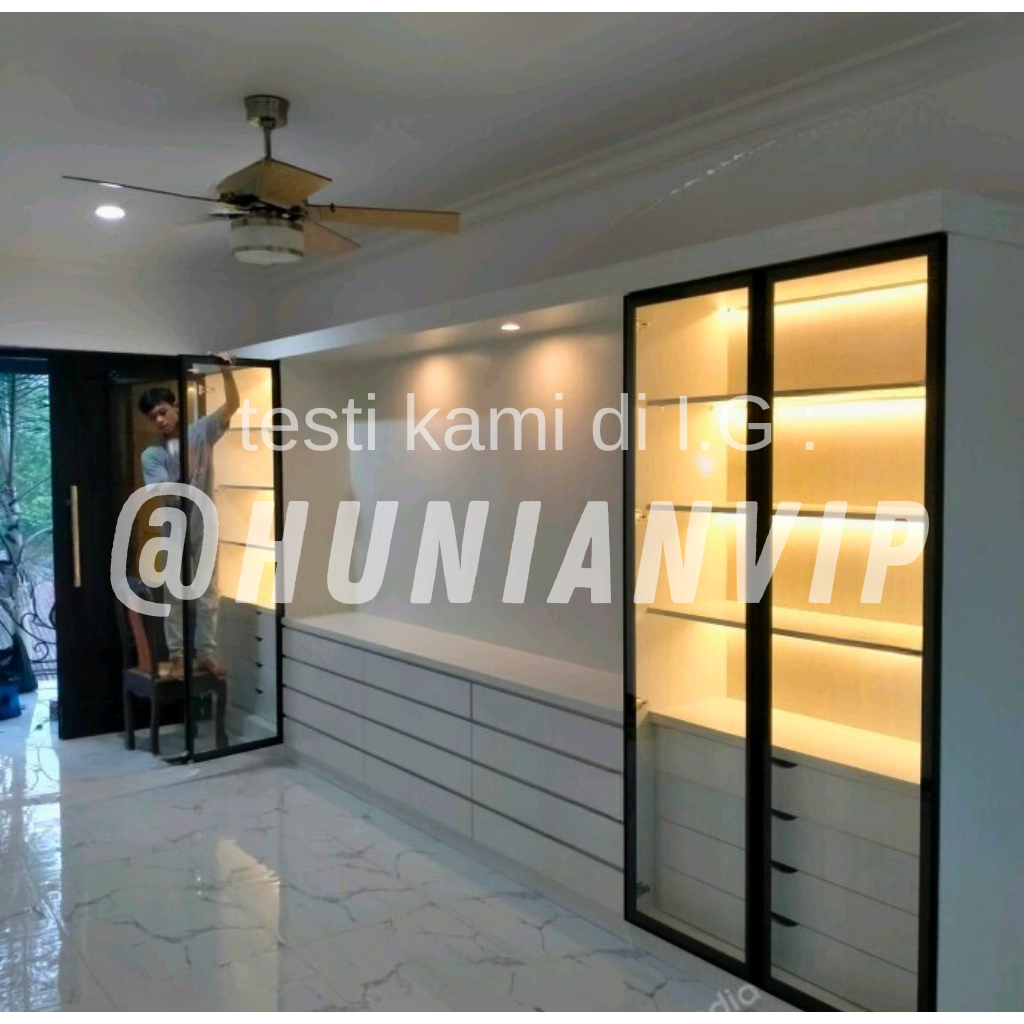 Jual Backdrop Tv minimlais / Kabinet tv / Lemari tv / Partisi ruangan ...