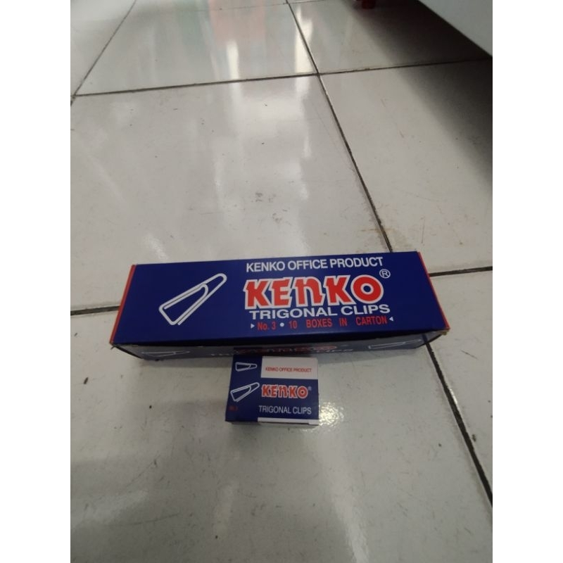 Jual Paper clip / Trigonal clip no 3 1 pack isi 10 kotak | Shopee Indonesia