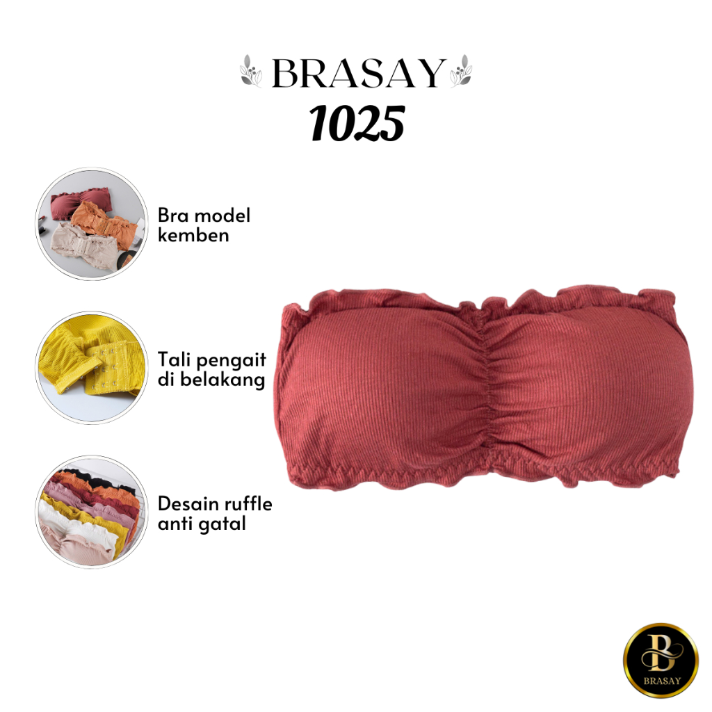 Jual Brasay Bra Fashion Wanita Tanpa Tali Sport Bra Push Up Bh Pakaian ...
