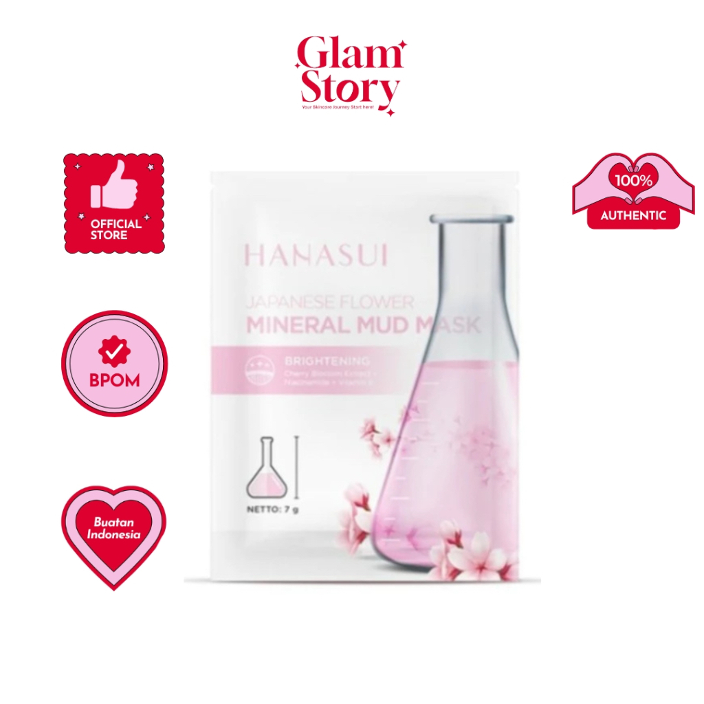 Jual Hanasui Mineral Mud Mask Japanese Flower | Shopee Indonesia
