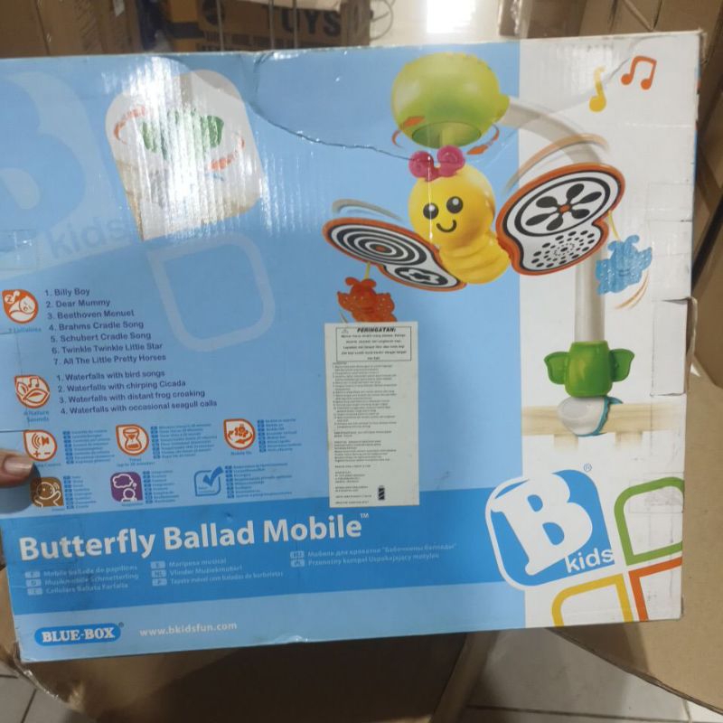 Jual Bkids Butterfly Ballad Mobile Blue Box | Shopee Indonesia