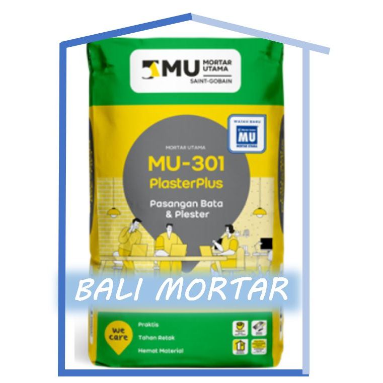 Jual MU-301 PlasterPlus Plester Bata Ringan dan Perekat Pasangan Bata ...