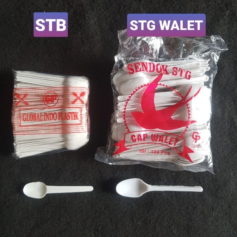 Jual 100pcs Sendok STB super , Sendok STG Walet / Sendok Ice Cream ...