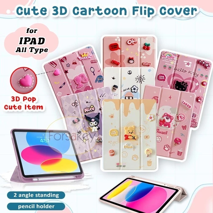 Jual Case Tablet Motif Kartun Karakter Anak Kids 3D Casing Samsung Tab ...