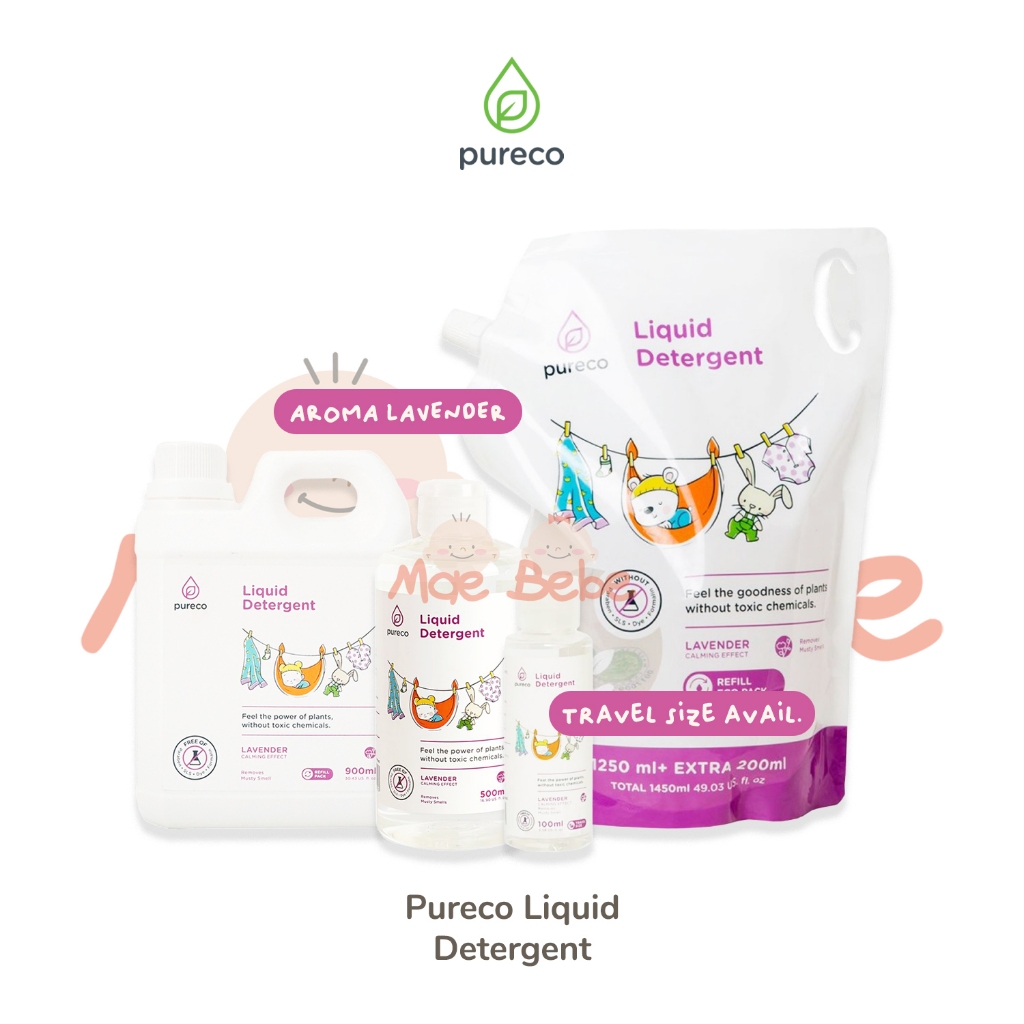 Jual Pureco Liquid Detergent Sabun Cuci Pakaian Anak Bayi Aroma ...