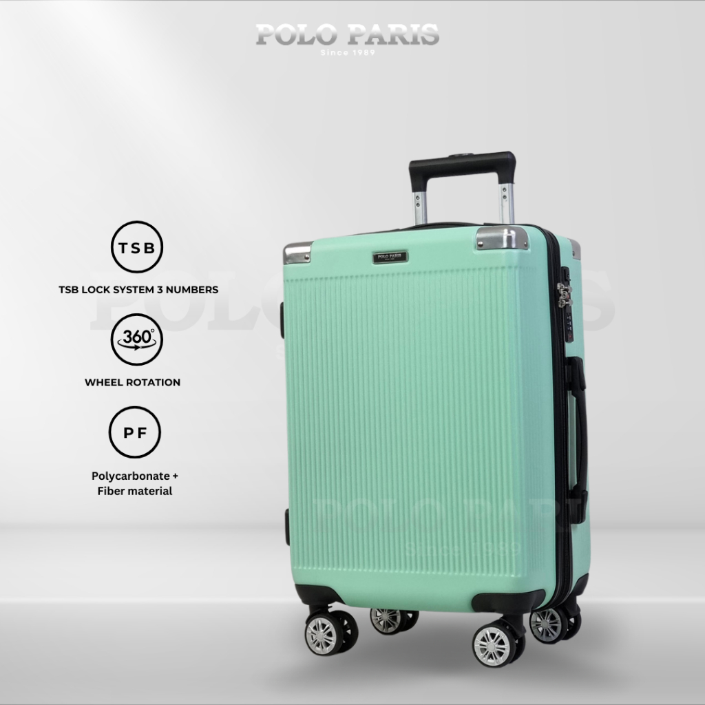 Jual POLOPARIS - Koper ZL-025 18/24 inch Polycarbonate + Fiber ABS ...