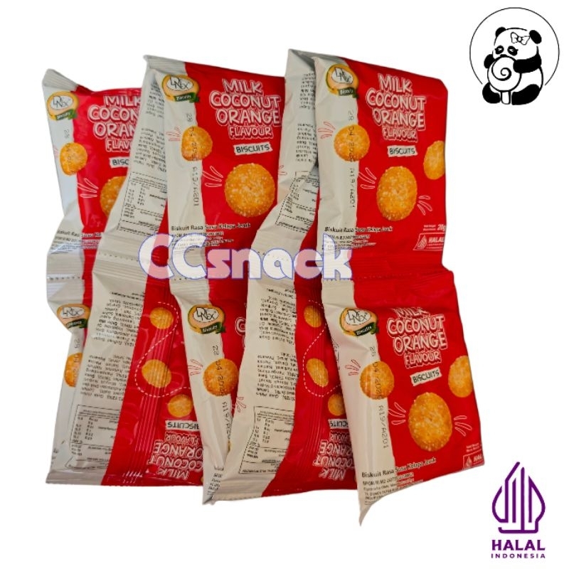 Jual DENEX MILK COCONUT ORANGE BISCUITS RENCENG ISI 10 | Shopee Indonesia
