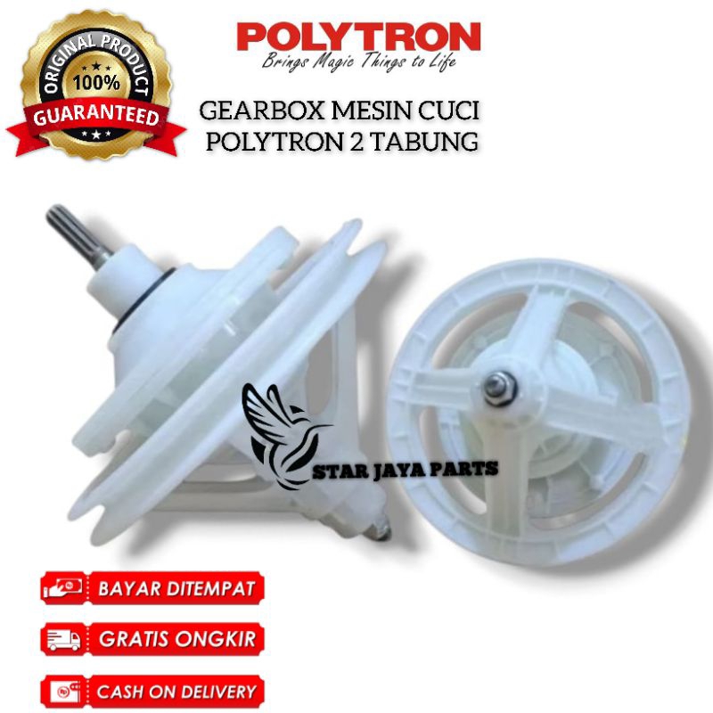Jual Gearbox Girbox Mesin Cuci Polytron PWM 8058 8 KG 2 Tabung Gir Box ...