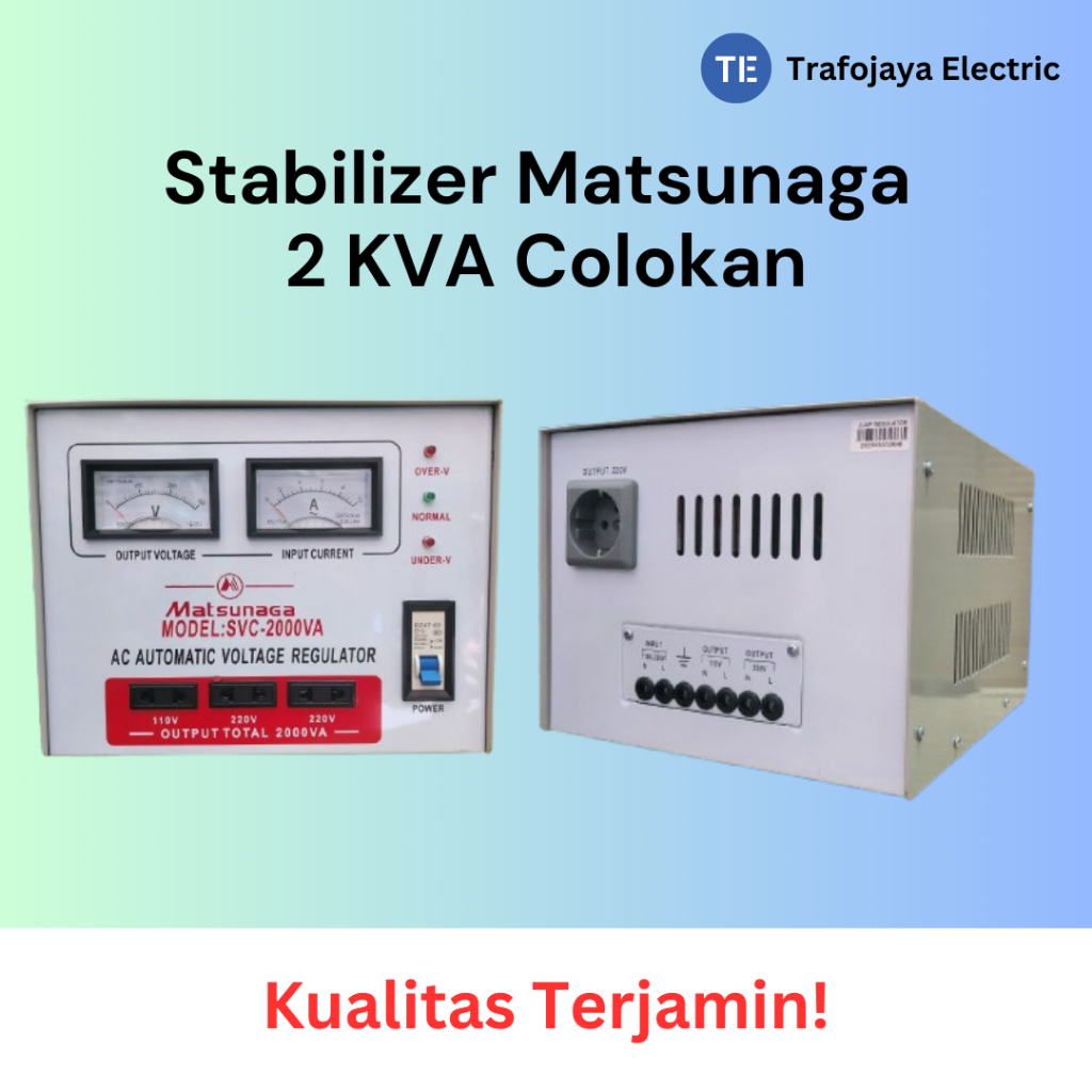 Jual Stabilizer Matsunaga 2 KVA / SVC-2000VA Automatic Voltage Regulator COLOKAN | Shopee Indonesia