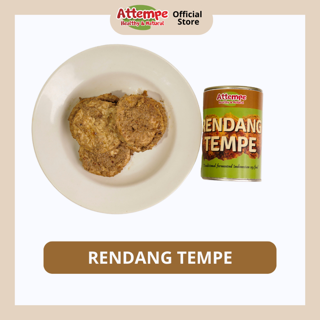Jual ATTEMPE Rendang Tempe Kaleng Kedelai Lokal Organik Non GMO ...