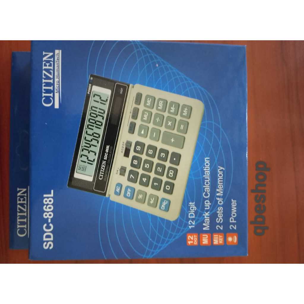 Jual KALKULATOR CITIZEN SDC-868L ORI / CALCULATOR CITIZEN SDC 868L ...